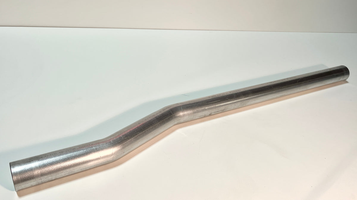 Double Offset Connector Pipe - 2.50" Aluminized - 48" – 4customexhaust