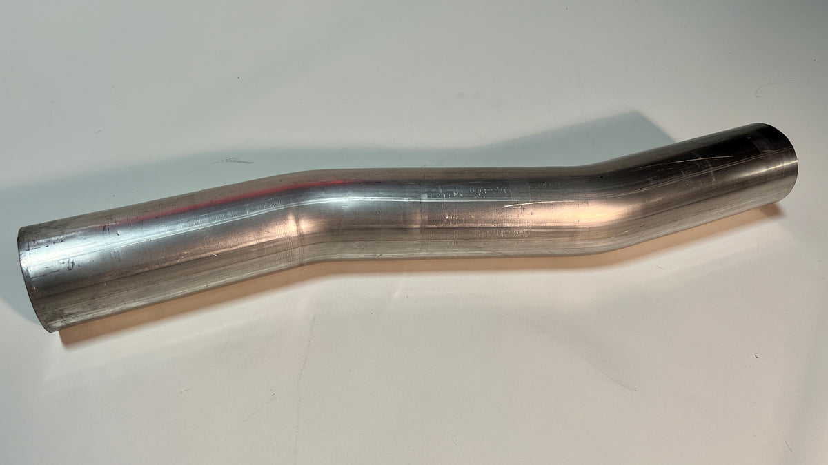 Double Offset Connector Pipe - 3.00" Aluminized - 24" – 4customexhaust